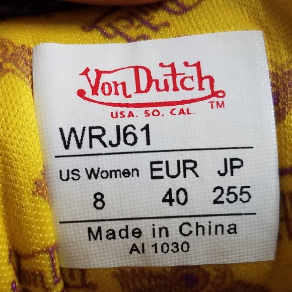 Von Dutch | Shoes | Von Dutch Vanderdutch Purple Yellow Velvet Sneakers ...